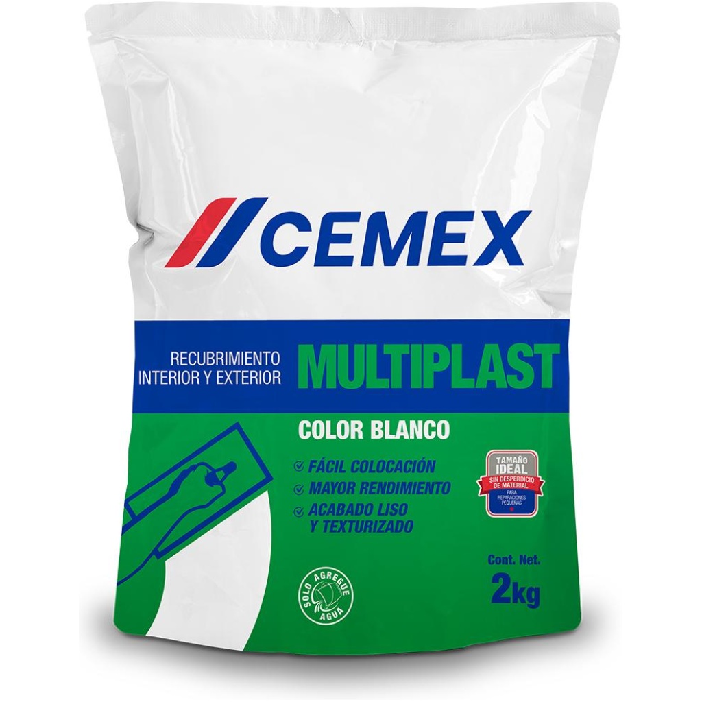 BOLSA DE 2 KG CEMENTO MULTIPLAST BLANCO CEMEX – Fymsa